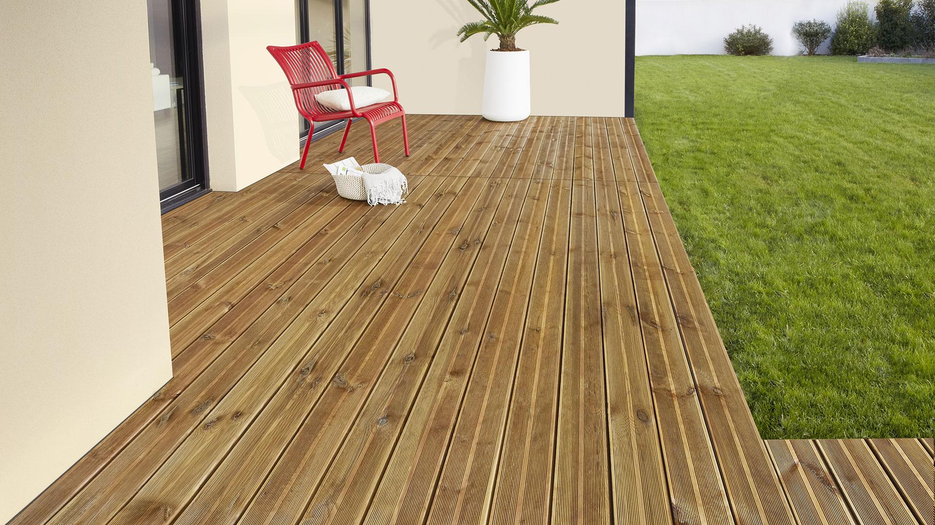 Lame De Terrasse Résineux Traité Classe 4 27 X 145 Vriet Négoce Bois